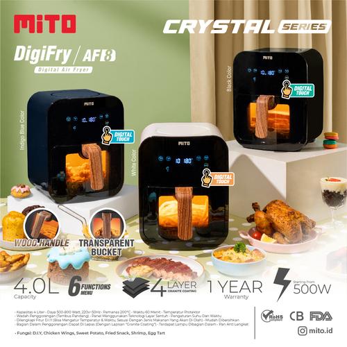 Jual MITO AIR FRYER AF8 4 LITER PINTU TRANSPARAN CRYSTAL SERIES - Kab ...