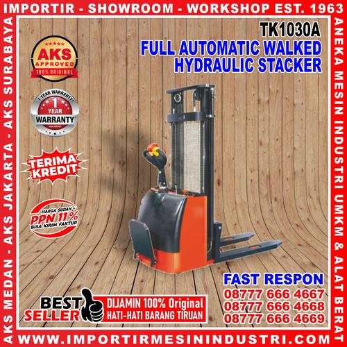 Jual Alat Angkat Barang 1 ton 3 m - Full Automatic Hydraulic Stacker ...