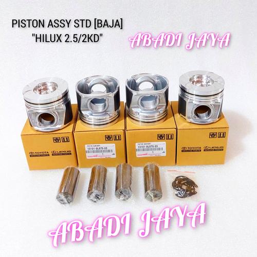 Jual PISTON ASSY SEHER TOYOTA FORTUNER HILUX DIESEL 2.5 2KD NEW ...