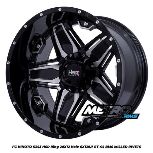 Jual velg offroad hsr r20 lebar 12 inch pcd 6x139.7 ford ranger wild ...