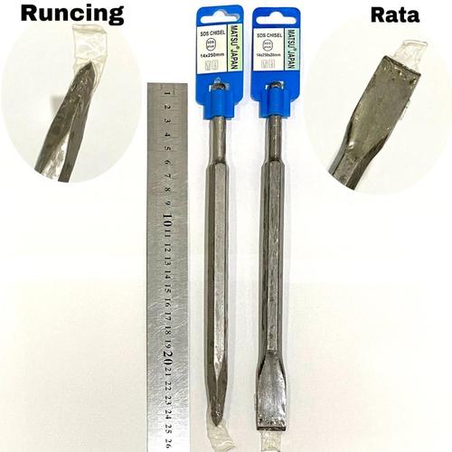 Jual mata bor bobok pahat sds plus chisel drill bit 25 beton tembok ...