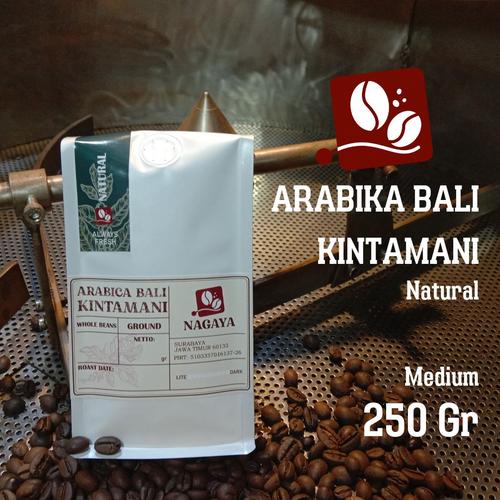 Jual KOPI ARABICA BALI KINTAMANI NATURAL ROASTED BEANS BIJI BUBUK 250 ...