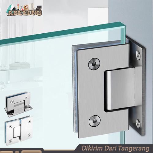 Jual Isi 1 Hinge Glass Door Stainless Engsel Pintu Kaca 90 180 Derajat ...