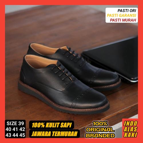 Jual SEPATU KANTOR - SEPATU FORMAL PRIA - REYL JAZZ 01 - KULIT ASLI ...