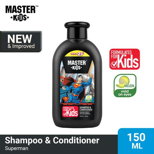 Promo Master Kids Shampoo & Conditioner Superman 150ml - - Sleek Baby ...