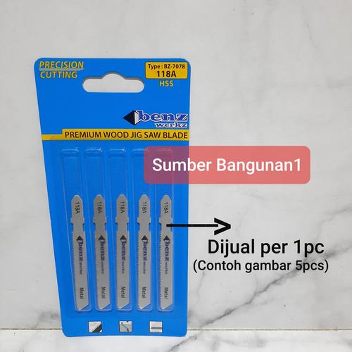Jual Mata Gergaji besi metal jigsaw 118A Jig Saw logam pisau potong ...