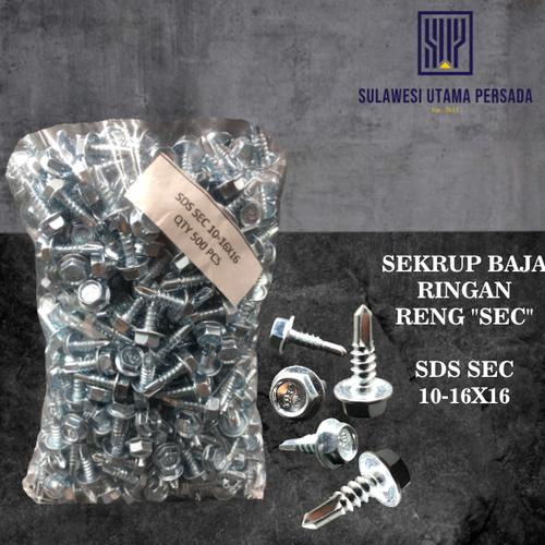 Jual skrup sekrup baja ringan reng 16MM "SEC" / Baut baja ringan - Kota ...