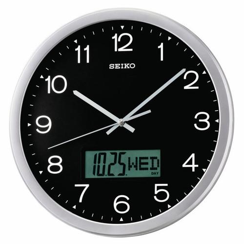 Jual Jam Dinding Seiko Analog Digital Seiko Wall Clock QXL007A Original ...