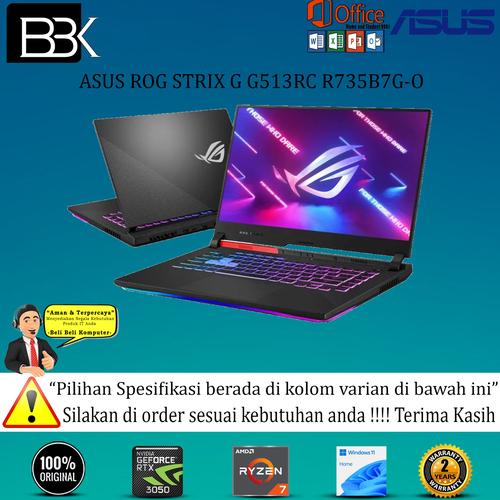 Jual ASUS ROG STRIX G G513RC R735B7G-O Ryzen7 6800H 16GB 512GB RTX3050 ...