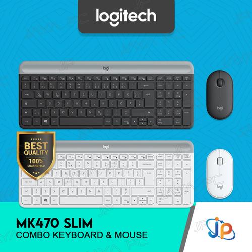 Promo Logitech Combo Wireless Keyboard & Mouse MK470 Slim - Putih Cicil 0% 3x - Jakarta Pusat ...