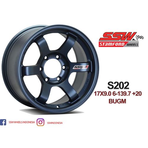 Jual Velg ORI R17 17x9" 6x139 ET 20 SSW 202 S202 Blue Gun Metalic Matt ...