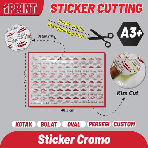 Jual Cetak Sticker Cromo A3+ | Stiker Label Kromo A3+ | Print + Kiss ...