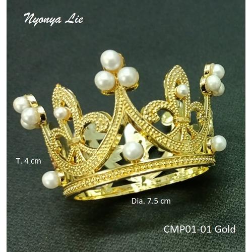 Jual CMP01 Cake Topper Mahkota MINI Crown Hias Kue Tiara Rambut ...