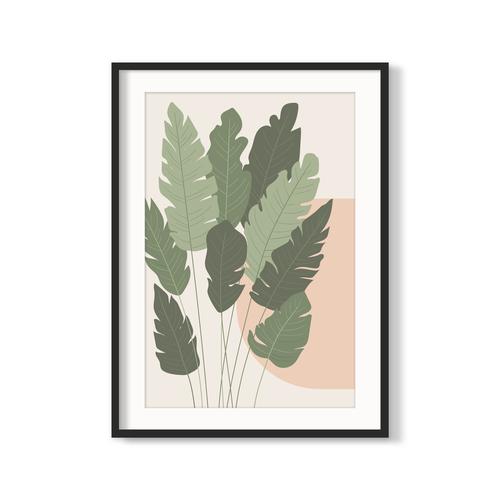 Jual Poster "Green Garden 4" + Premium Frame Kayu - Hitam+mat, Frame ...