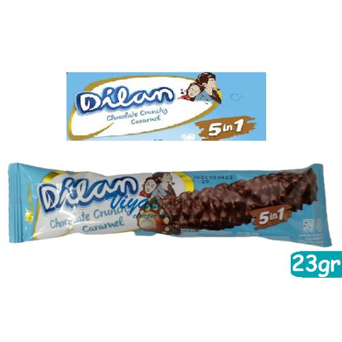 Jual Dilan chocolate crunchy caramel snack wafer 5in1 23gr - Kota ...
