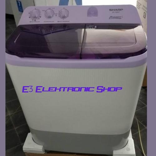 Promo Mesin Cuci Sharp 2 Tabung Top Loading 8Kg ES-T85NT Twin Tub ES ...
