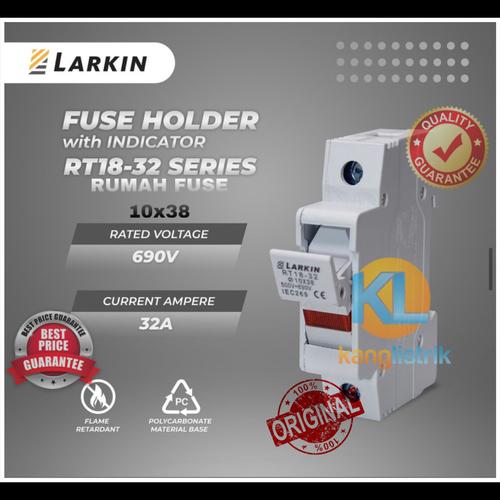 Jual FUSE HOLDER 10x 38/RUMAH FUSE 10x38 FUSE HOLDER DIN RAIL LARKIN ...