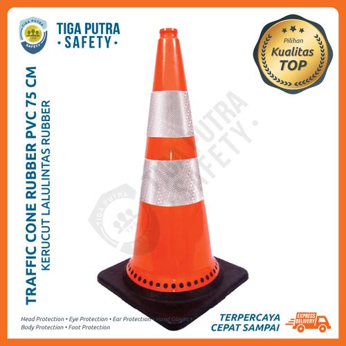 Jual Traffic Cone Karet Orange PVC Rubber 75 cm / Kerucut Lalu Lintas Polos - Jakarta Barat ...