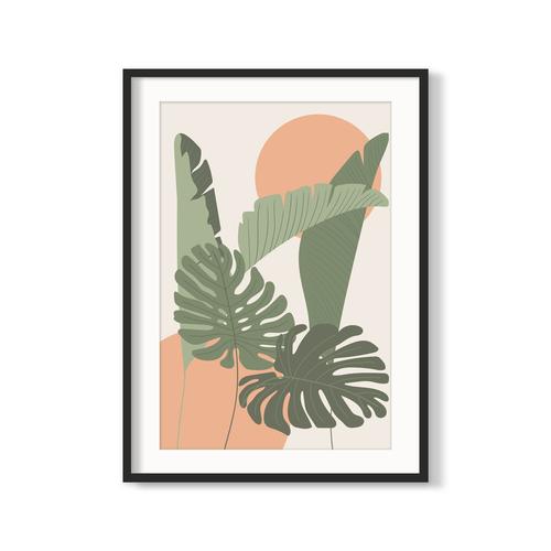 Jual Poster "Green Garden 2" + Premium Frame Kayu - Hitam+mat, Frame ...