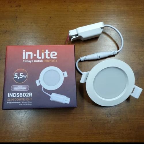 Jual slim downlight LED INLITE INDS602R 5,5w inlite - Putih - Putih ...