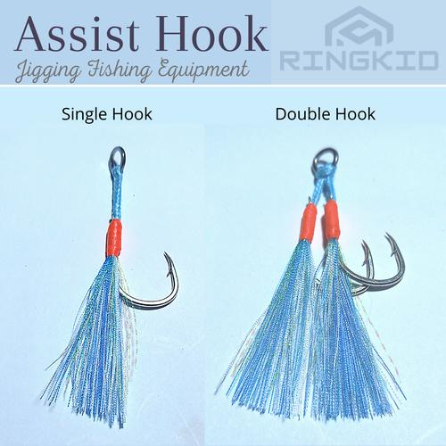Jual Assist Hook Dengan Benang Sutra / Jigging Fishing Hook Single ...