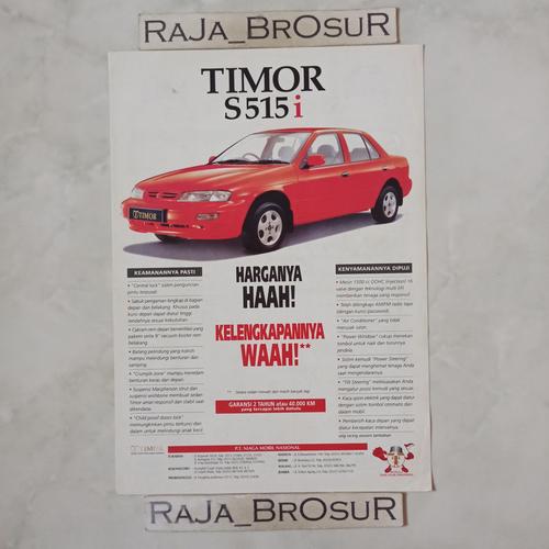 Jual Poster brosur katalog flyer jadul lawas Timor S515 I/Timor S515I ...