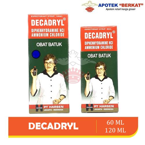 Jual DECADRYL EKSPEKTORAN SIRUP 60 ML/120 ML OBAT BATUK BERDAHAK - 60 ...