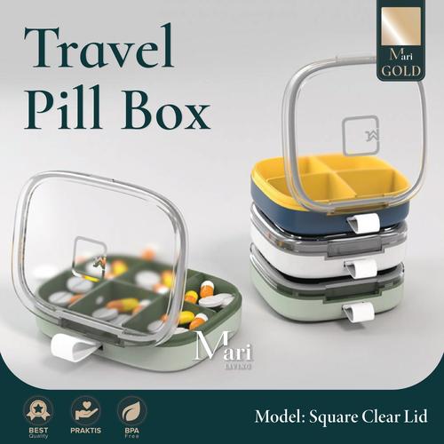 Jual Portable Mini Pill Box 6 Grid Medicine Travel Case Kotak Obat 6 ...