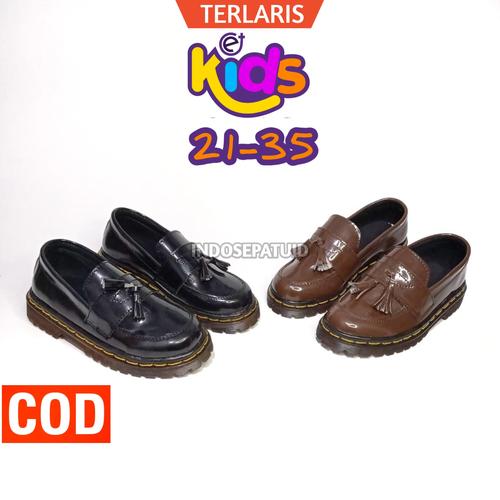 Jual Sepatu anak boots low kulit sapi pendek docmart loafers formal ...