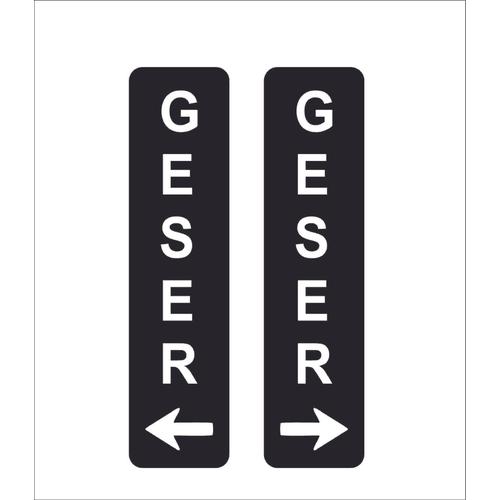 Jual Geser |Slide | Sign Board Geser Slide | Sign Label Akrilik Tanda ...
