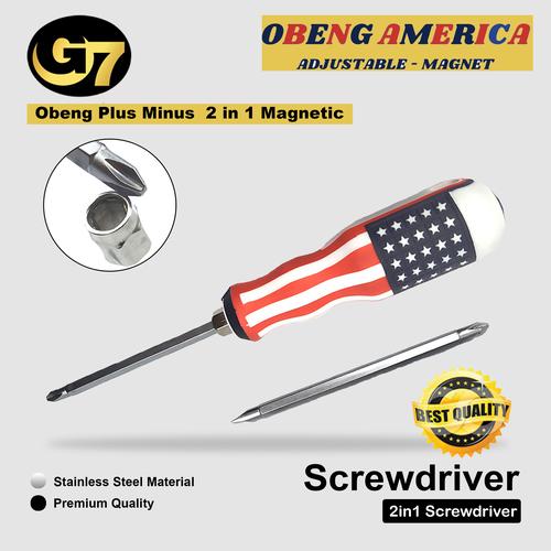 Jual Obeng Plus Minus Set Magnet Obeng Kembang Pipih Multifungsi ...