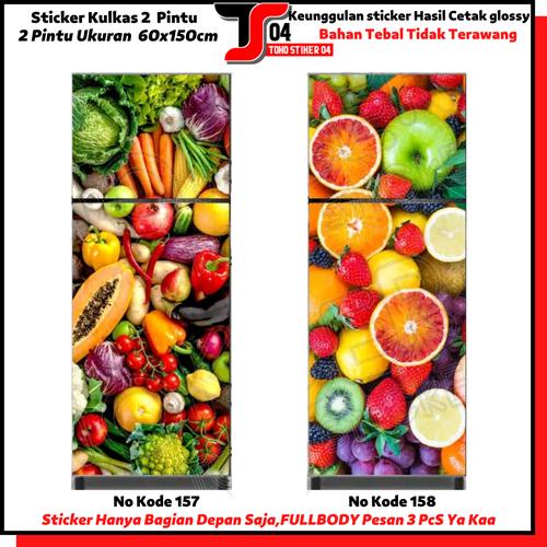 Jual Stiker Kulkas 2 Pintu Sayuran dan Buah wallpaper - Jakarta Utara ...