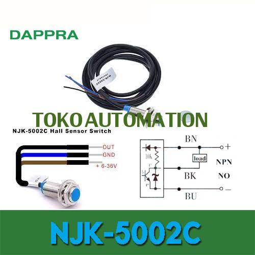 Jual NJK-5002C NJK - 5002C NPN NO 3Wire Hall Effect Sensor Proximity ... Jual NJK-5002C NJK - 5002C NPN NO 3Wire Hall Effect Sensor Proximity ...