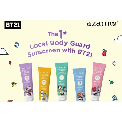 Jual Azarine x BT21 Body Guard Moisturizer Sunscreen Serum 100ml SPF 50 ...