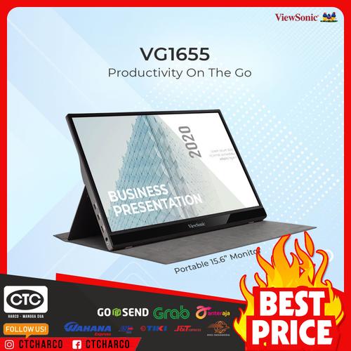 Promo Monitor led Portable 16" ViewSonic VG1655 |IPS|USB Type C|Full HD ...