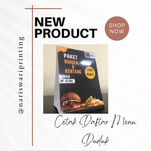 Jual Cetak Daftar Menu Duduk Bahan ArtCarton 260gr - Kab. Tangerang ...