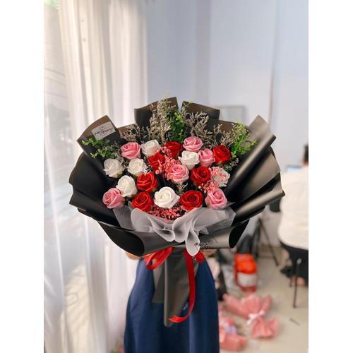 Jual ROSE SOAP BOUQUET 20 STEM - BUKET BUNGA SABUN KADO ANNIVERSARY ...