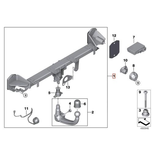Jual Original BMW G05 X5 Towing Hitch Bar Trailer Detachable ...