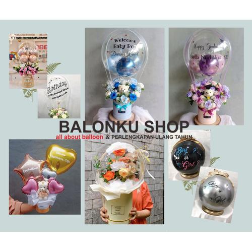 Jual Balon Buket / Balloon Bucket / Balon Bunga Buket - BnT Graduation ...