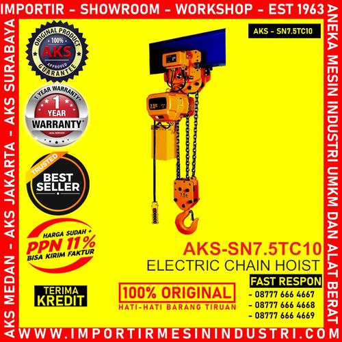 Jual Alat Angkat Barang Katrol Listrik Chain Hoist 3 PHS 7.5 T 10 m ...