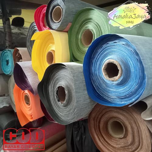 Jual KAIN KULIT OSCAR SINTETIS (WATERPROOF) PER 1 /2 METER - Biru Tua ...