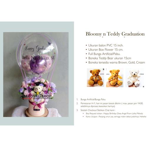 Jual Balon Buket / Balloon Bucket / Balon Bunga Buket - BnT Graduation ...