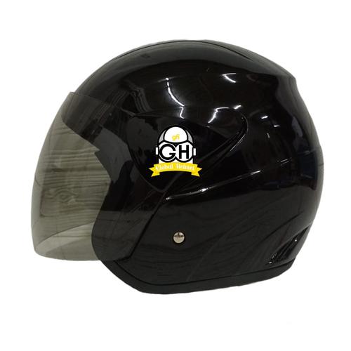 Jual HELM EVOLUTION POLOS BLACK HALF FACE MODEL GM EVO - Kota Tangerang ...