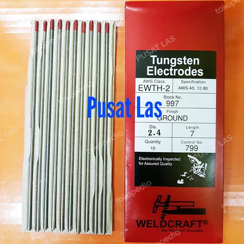 Jual Tungsten SS 2,4mm 2,4 mm / Jarum Las Argon 2.4 mm Panjang 175mm ...