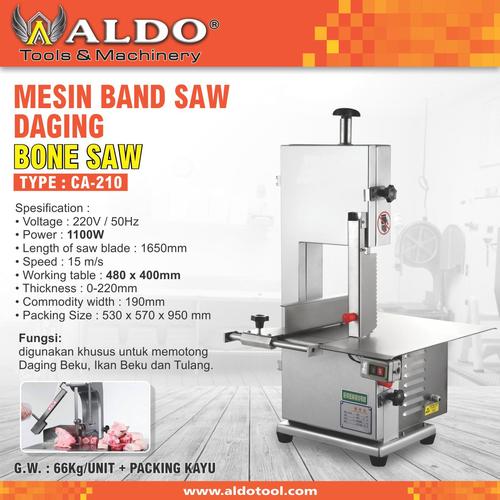 Jual MESIN BAND SAW DAGING / BONE SAW / POTONG DAGING TYPE : C-210 ALDO ...