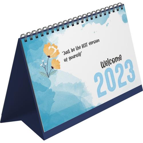 Jual Kalender Meja Custom 2024 - 6 Lembar 1 Muka - Tatakan Linen ...