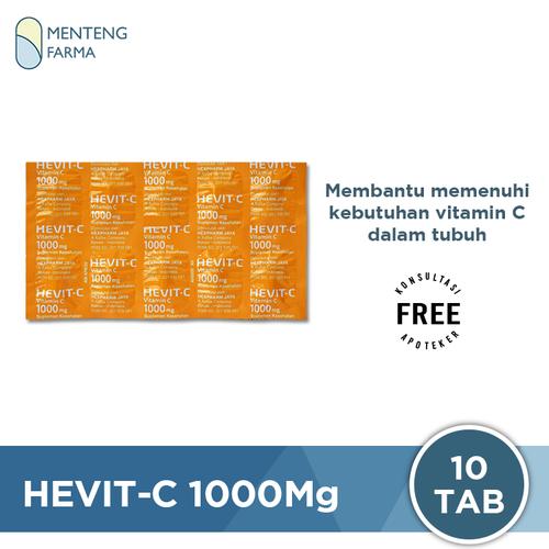 Jual Hevit-C Vitamin C 1000 Mg 10 Kaplet - Suplemen Vitamin C - Jakarta ...