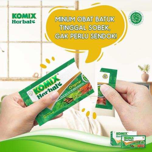 Jual Obat batuk KOMIX HERBAL ORIGINAL SACHET - Original - Kota ...