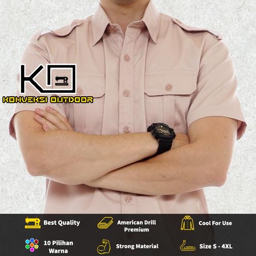 Jual KEMEJA PDL LAPANGAN LENGAN PENDEK OUTDOOR Taktikal Kantor PDH ...