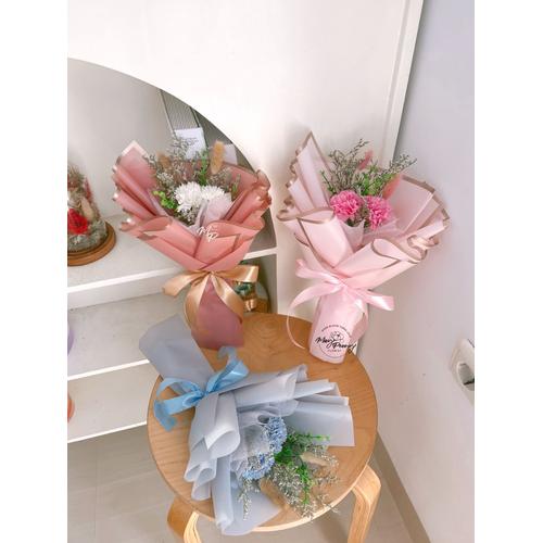 Jual TWIN CHRYSAN / CARNATION SOAP FLOWER BOUQUET - BUKET BUNGA SABUN ...